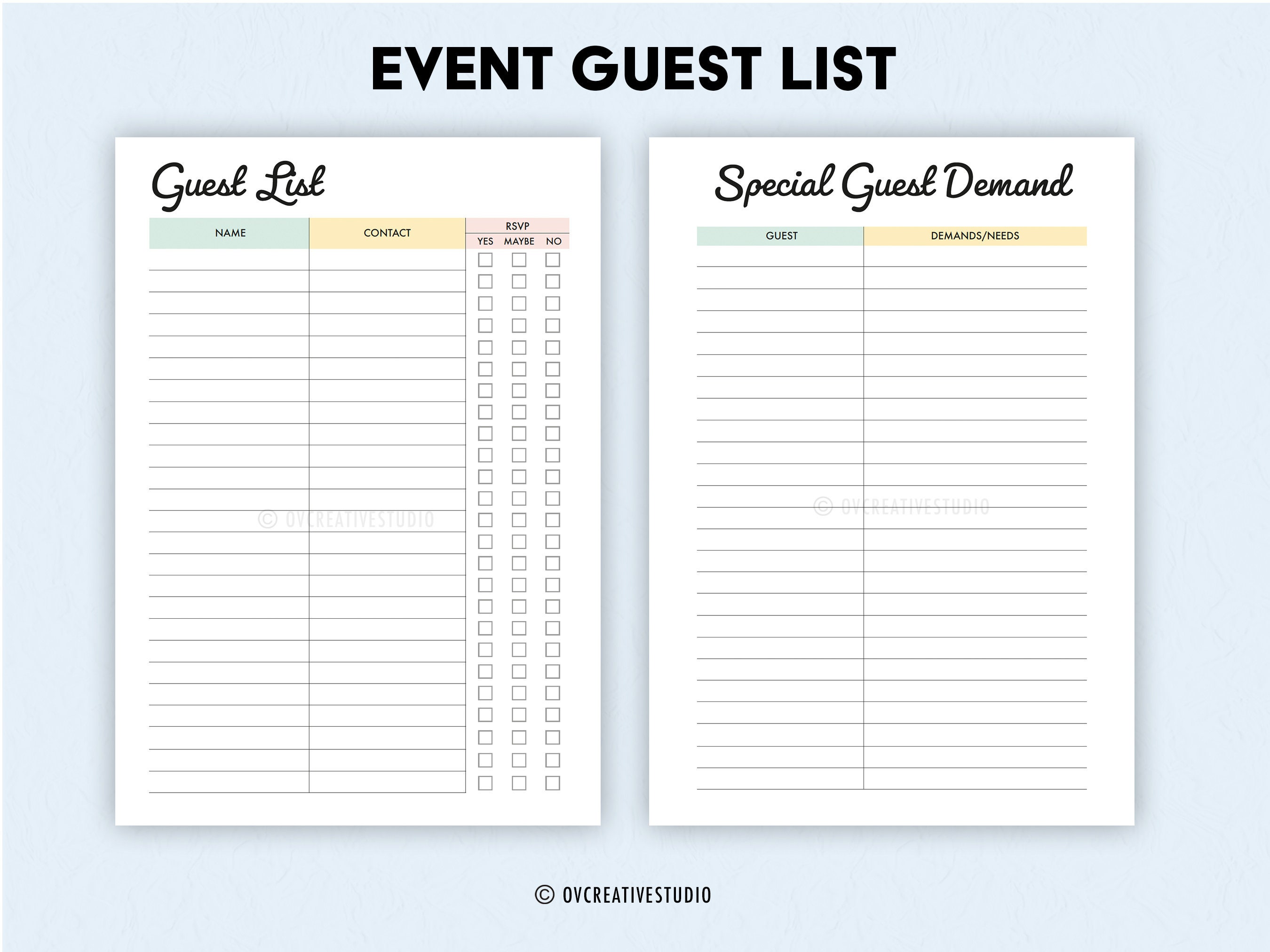 Editable Event Planner Bundle Printable Digital Party - Etsy
