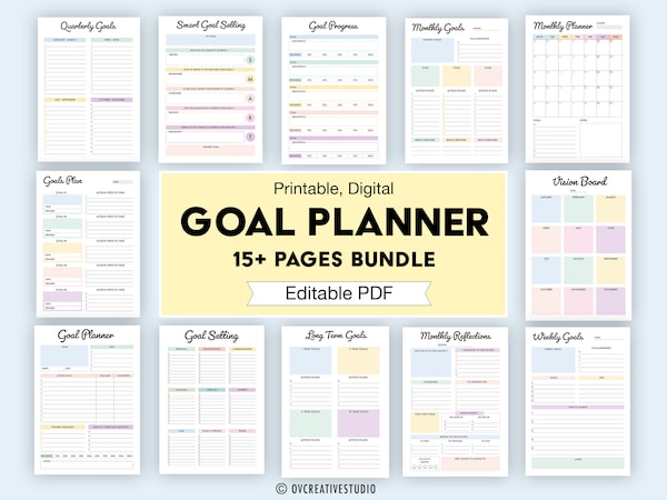 Printable Mind Map Planner, Visual Planner, Mind Map Template, Visual ...