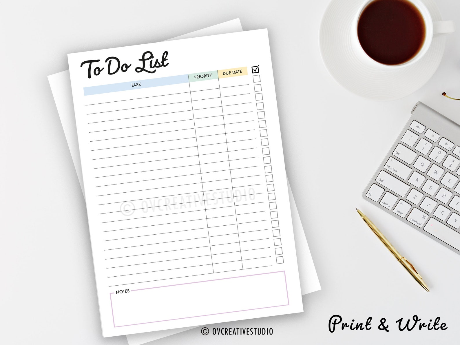 Editable to Do List Template Bundle | Daily, Weekly to Do List Planner ...