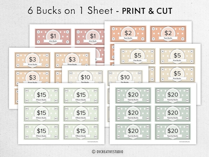 Editable Kids Reward Bucks Printable Mom Bucks PDF Reward - Etsy UK