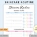 Editable Skincare Routine | Printable Skincare Template | Skincare ...