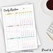 Editable Daily Routine Printable Daily Checklist Morning Routine Habit ...