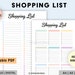 Editable Shopping List | Printable Shopping Checklist | Shopping List ...