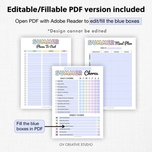 2025 Summer Planner for Kids | Kids Summer Schedule, Chores, Checklist ...