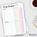 Editable Daily Checklist | Printable Weekly to Do List | Daily ...