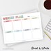Editable Weekly Planner Printable, Digital Weekly Planner PDF Weekly ...