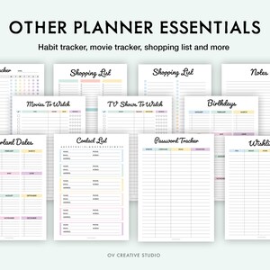 Editable Productivity Planner Bundle | Daily, Weekly, Monthly to Do ...