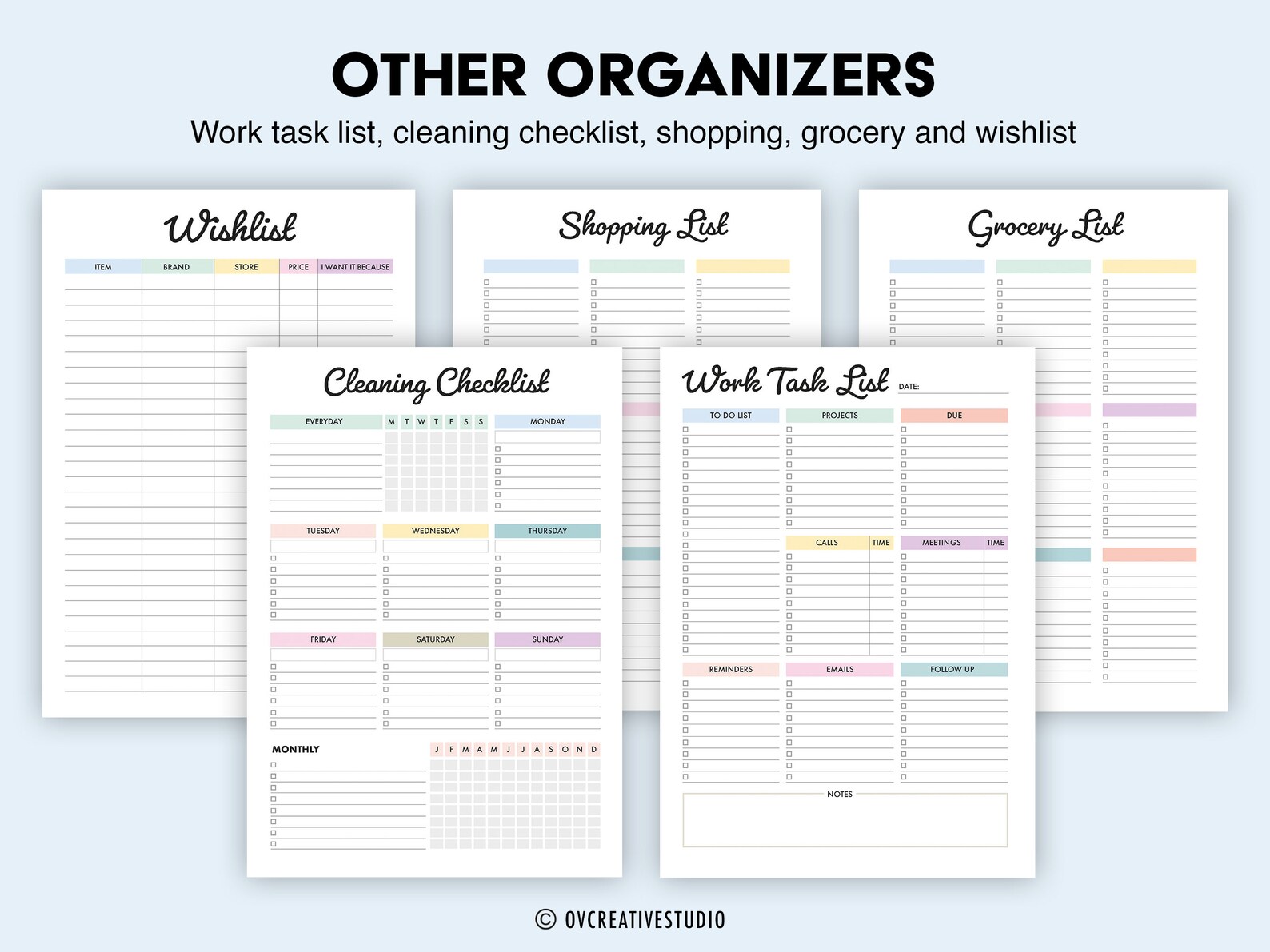 Editable to Do List Template Bundle | Daily, Weekly to Do List Planner ...