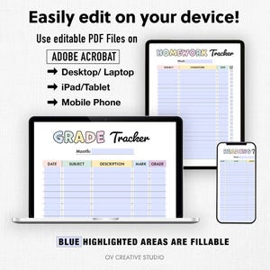 Editable School Planner for Kids 2025-2026, Printable, Digital PDF ...