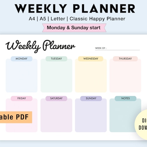 Editable Daily Cleaning Schedule Printable Weekly Cleaning - Etsy