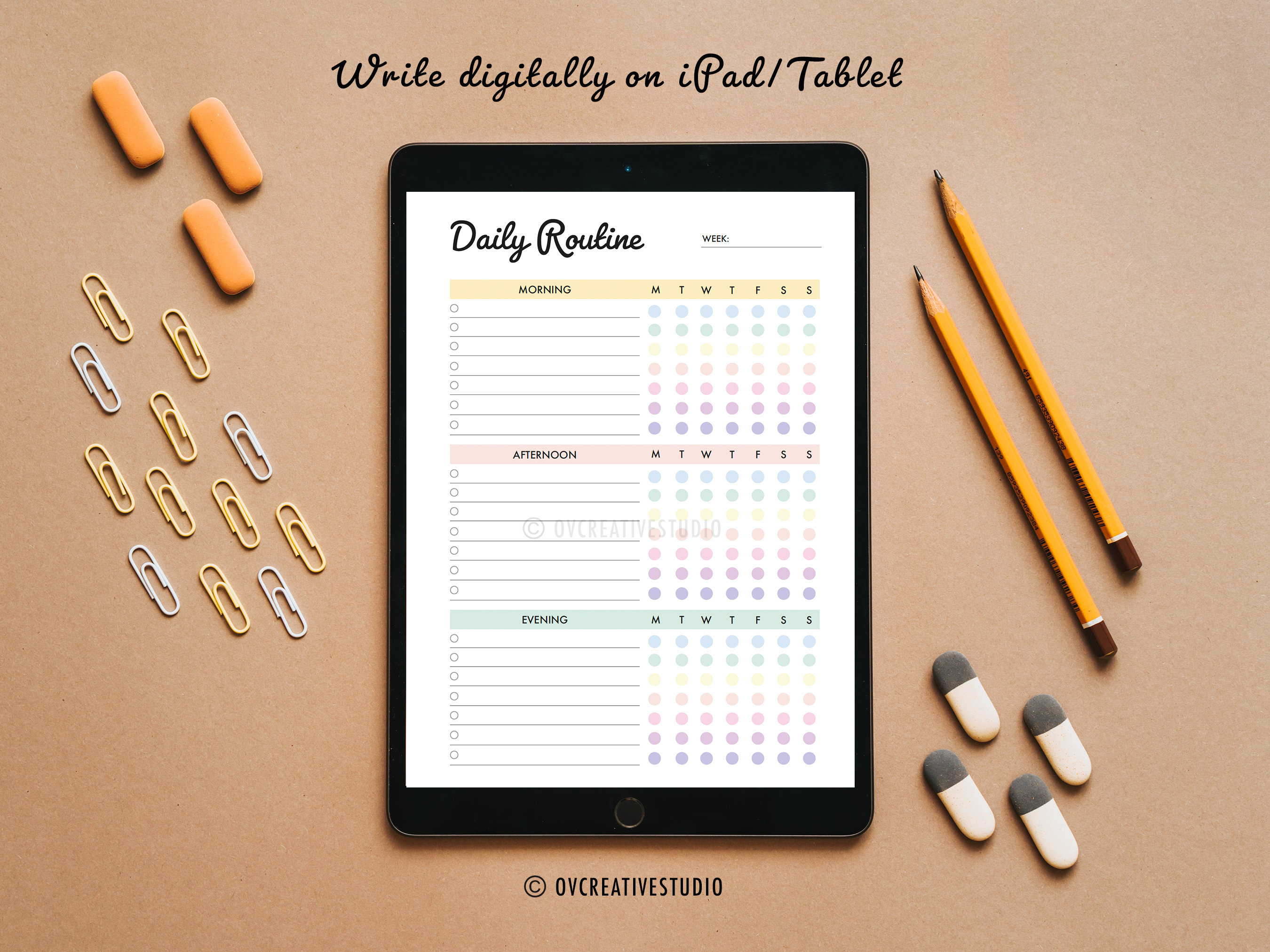 Editable Daily Routine | Printable | Daily Checklist | Morning Routine ...