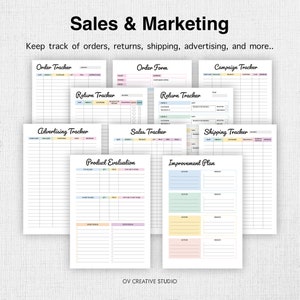 Business Planner Bundle | Printable | Digital | Business Tracker ...