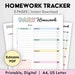 Editable Assignment Planner, Assignment Tracker | Study Planner ...