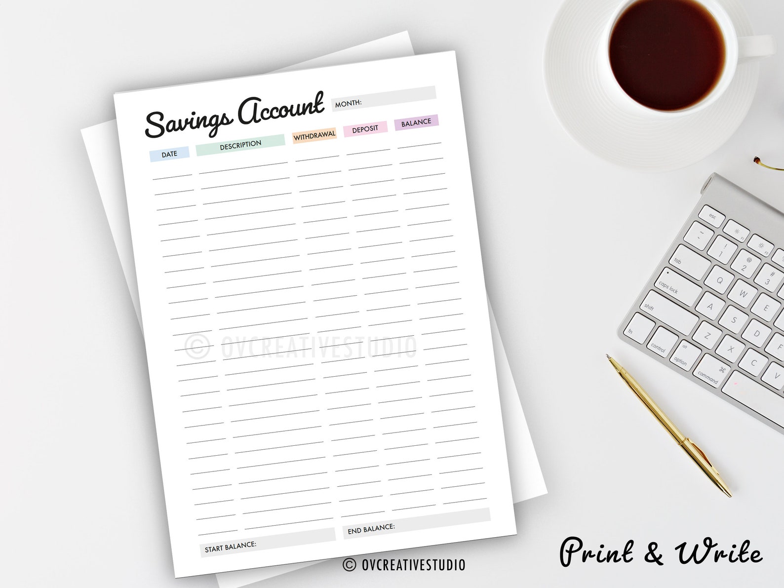 Editable Savings Account Savings Tracker Savings Log - Etsy UK