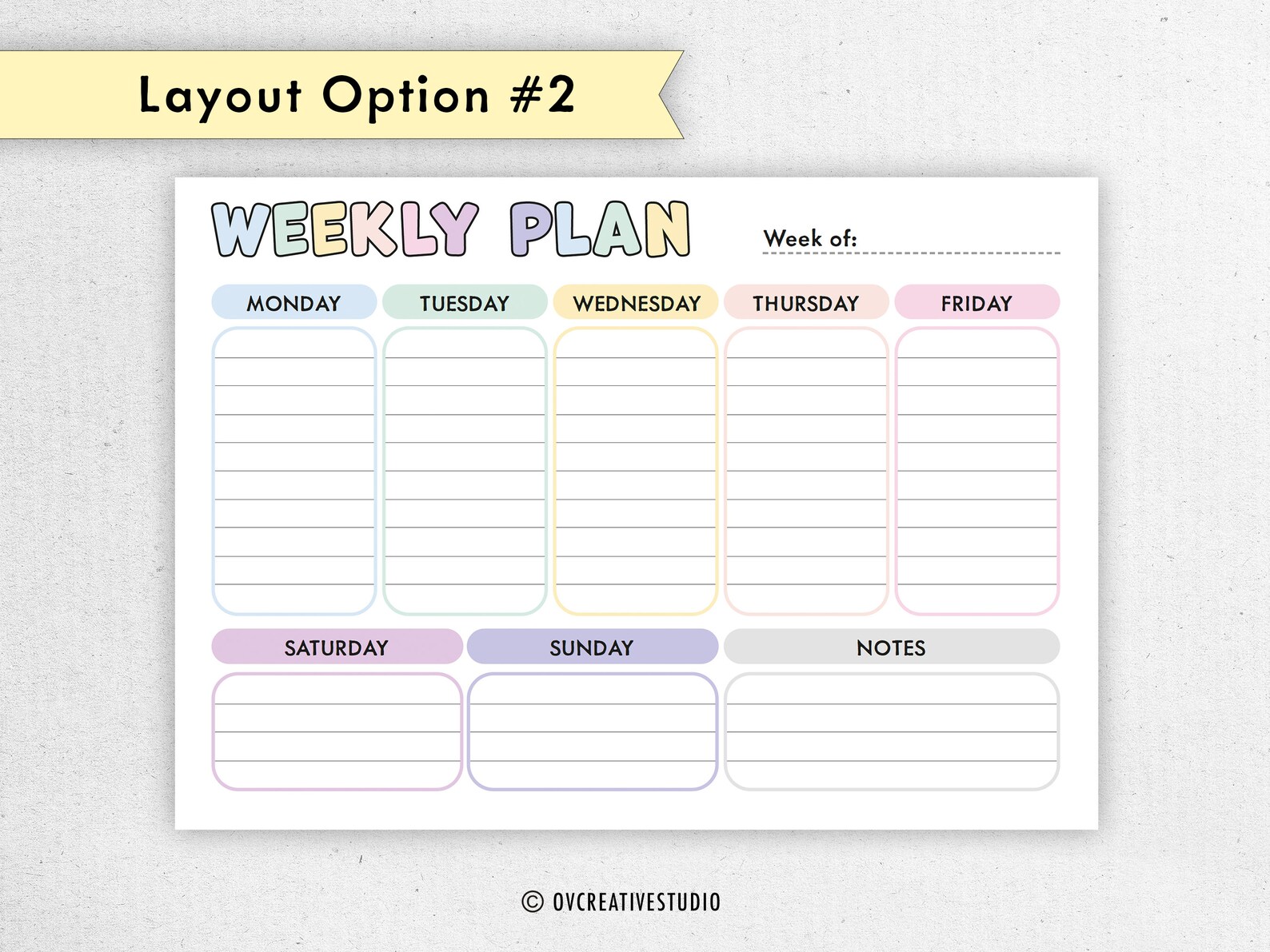 Editable Weekly Planner | Printable, Digital | Weekly Planner Organizer ...