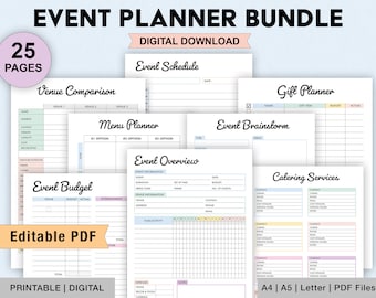 Catering Planner Template - Etsy