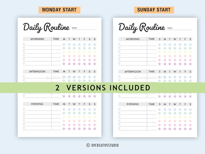 Editable Daily Routine Printable Daily Checklist Morning - Etsy UK Editable Daily Routine Printable Daily Checklist Morning - Etsy UK