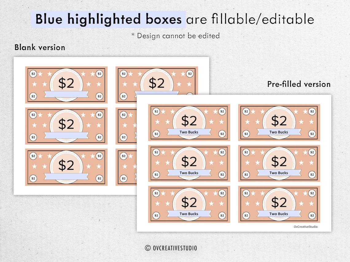 Editable Kids Reward Bucks Printable Mom Bucks PDF Reward - Etsy UK