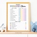 Editable Summer Chore Chart for Kids, Printable, Digital, Summer ...