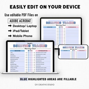 Editable Behavior Consequences 3 Strikes Warning Chart for Kids ...