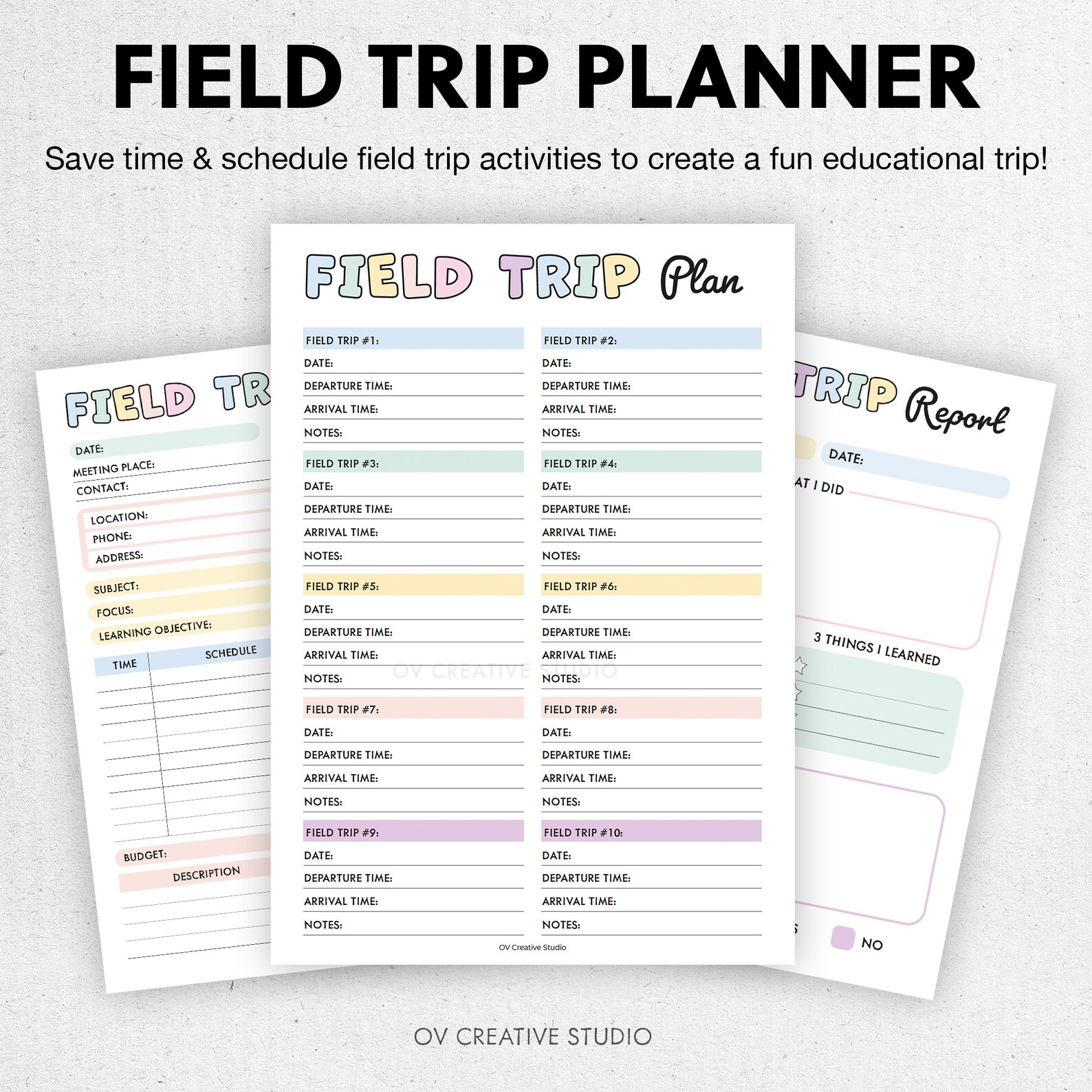 Editable Homeschool Planner Bundle 2026-2027 | Printable | Academic ...