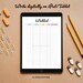 Editable Wishlist Tracker Printable Things to Buy Want List Template ...