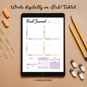 Editable Food Journal Printable Digital Food Diary Daily - Etsy UK