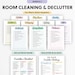 Editable Kids Chore Chart & Cleaning Schedule Bundle | Reward ...