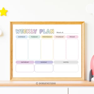 Editable Weekly Planner | Printable, Digital | Weekly Planner Organizer ...