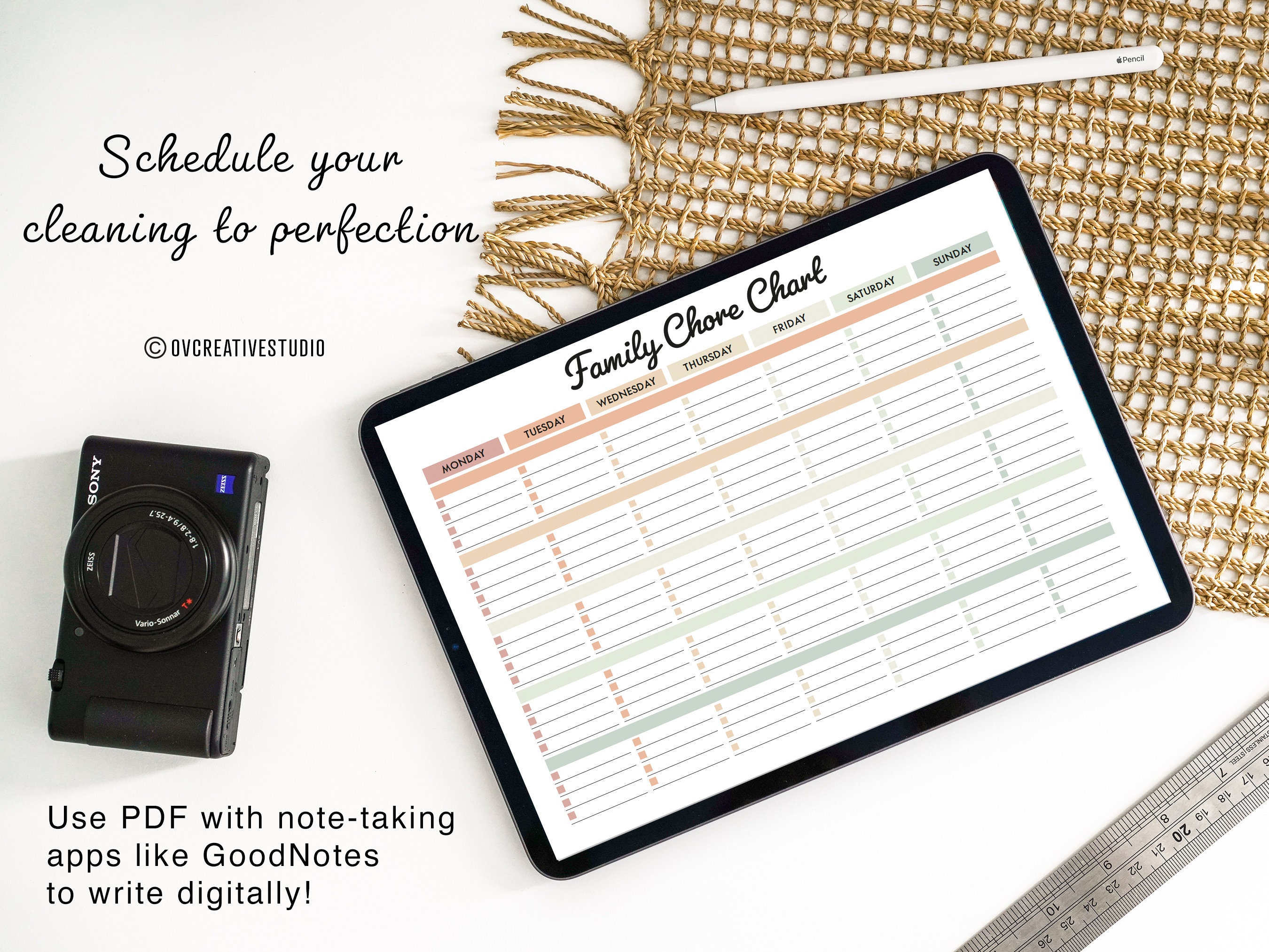 EDITABLE Family Chore Chart | | Printable Weekly Chore List | Kids ...