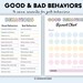 Behavior Chart Bundle for Kids Good Behavior Checklist, Toddler ...