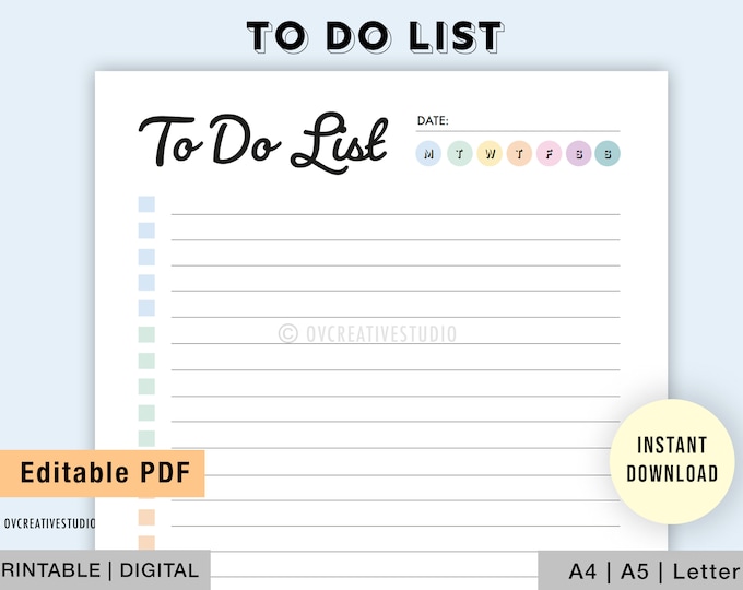 Digital/printable Quadrant To-do List - Etsy Canada