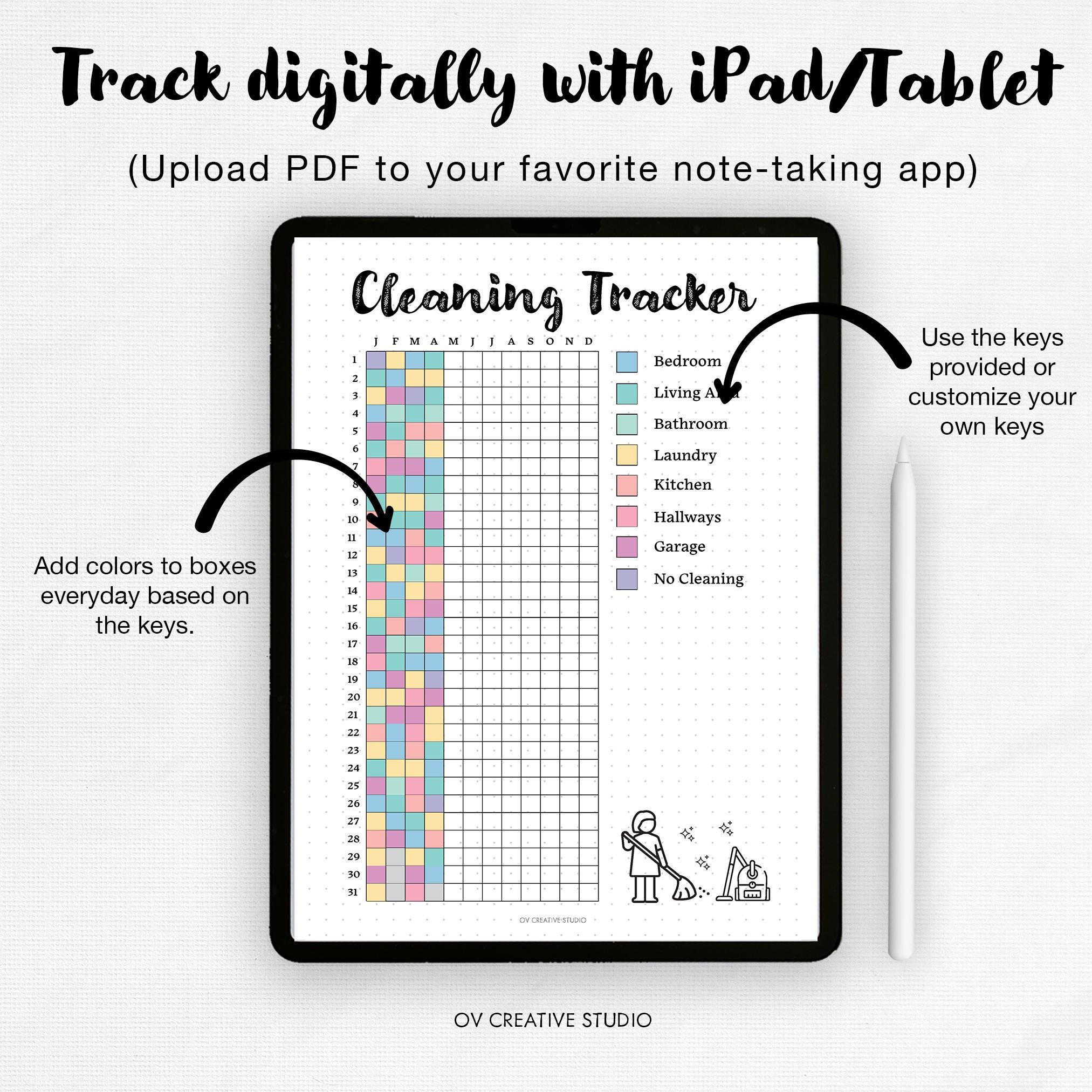 2026 Yearly Pixel Tracker Bundle, Printable Premade Bullet Journal 2026 ...