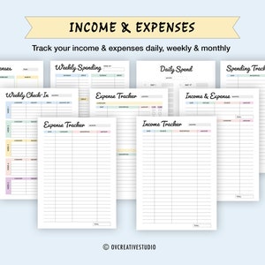 Editable Finance Planner Bundle | Digital PDF, Fillable | Budget ...