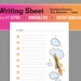 Rocket Writing Worksheet Printable PDF - Etsy