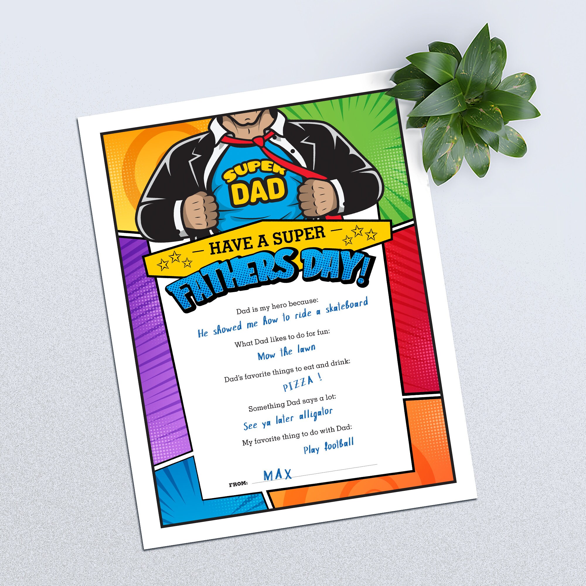 Fathers Day Interview Printable PDF - Etsy