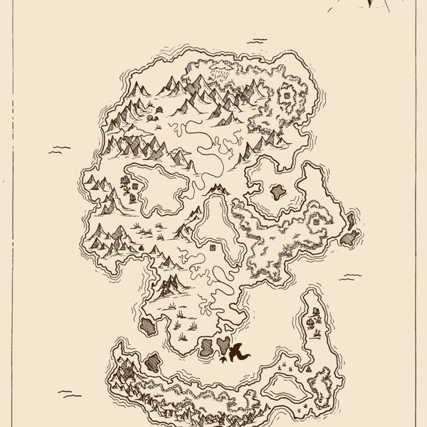 Fantasy Map Commission - Etsy
