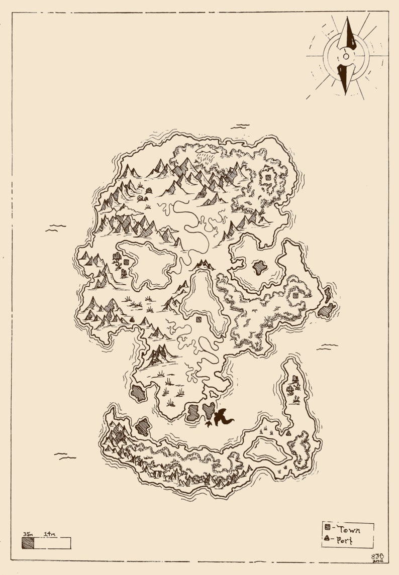 Made to Order Hand-drawn Fantasy Maps - Etsy