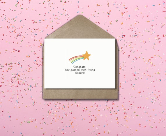 Exam Results Card You Passed Greeting Card Results Day Card - Etsy UK