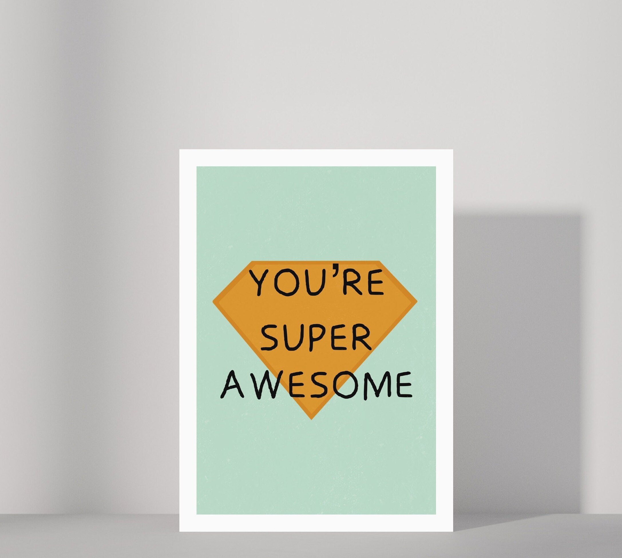 Funny Thank You Card, Motivational Card, Thank You Card, Just Because ...