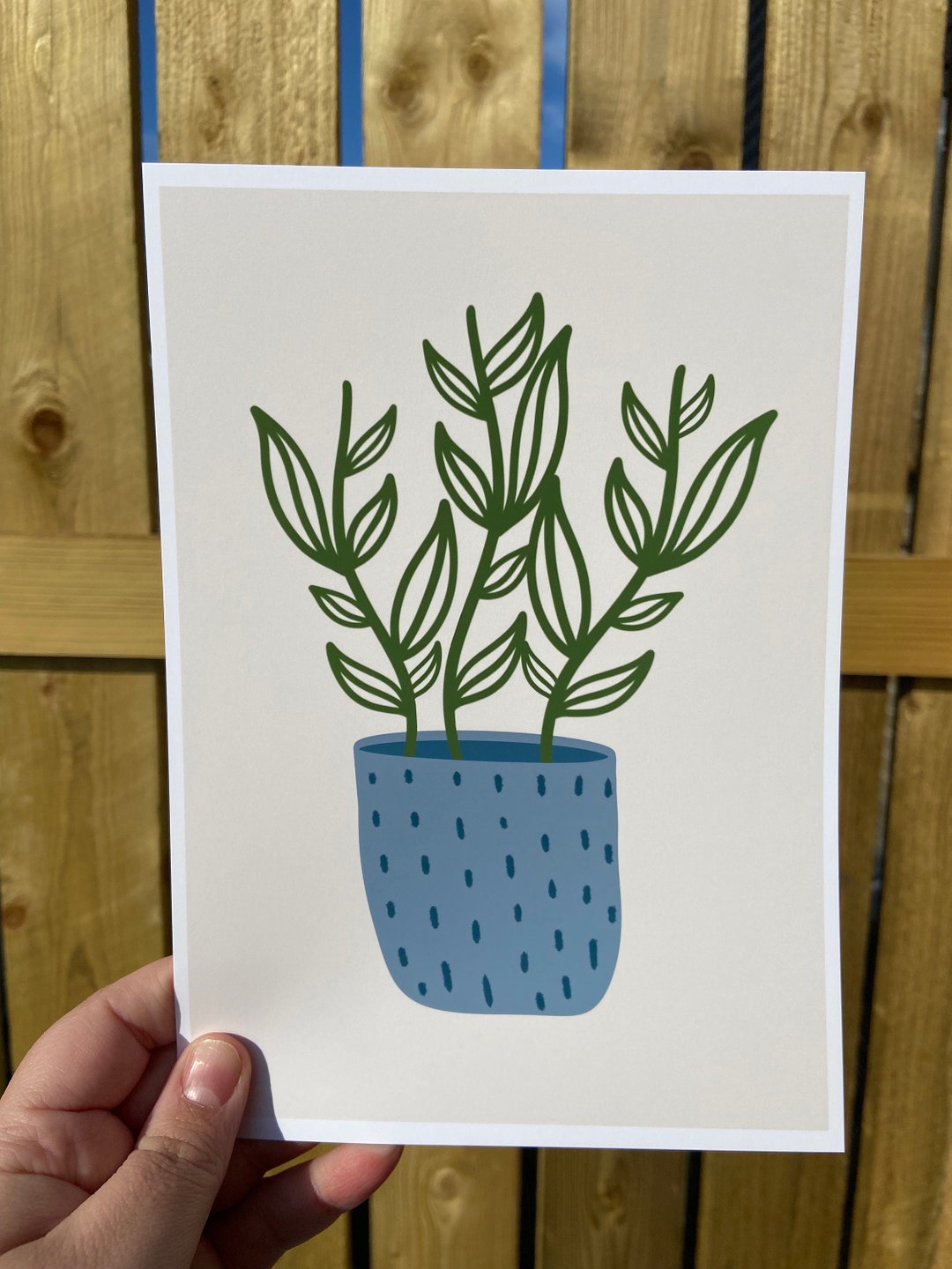 Plant Wall Print, Boho Plant Poster, Boho Botanical Wall Art, Leaf ...