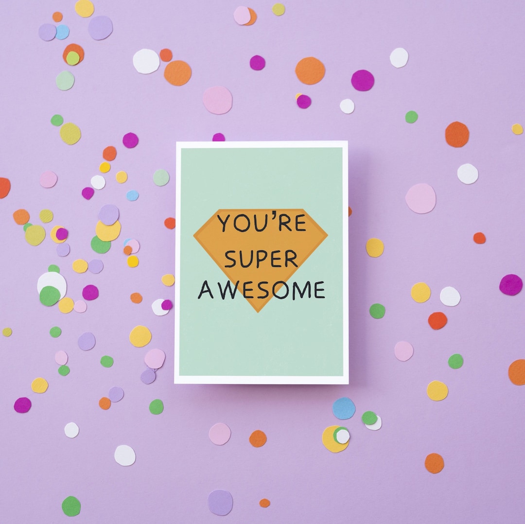 Funny Thank You Card, Motivational Card, Thank You Card, Just Because ...