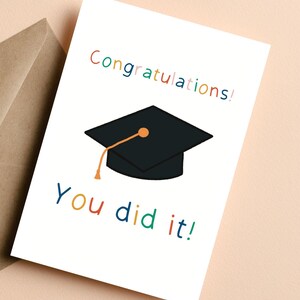 Graduation Card, Congratulations Card, Graduation Degree Card, You ...