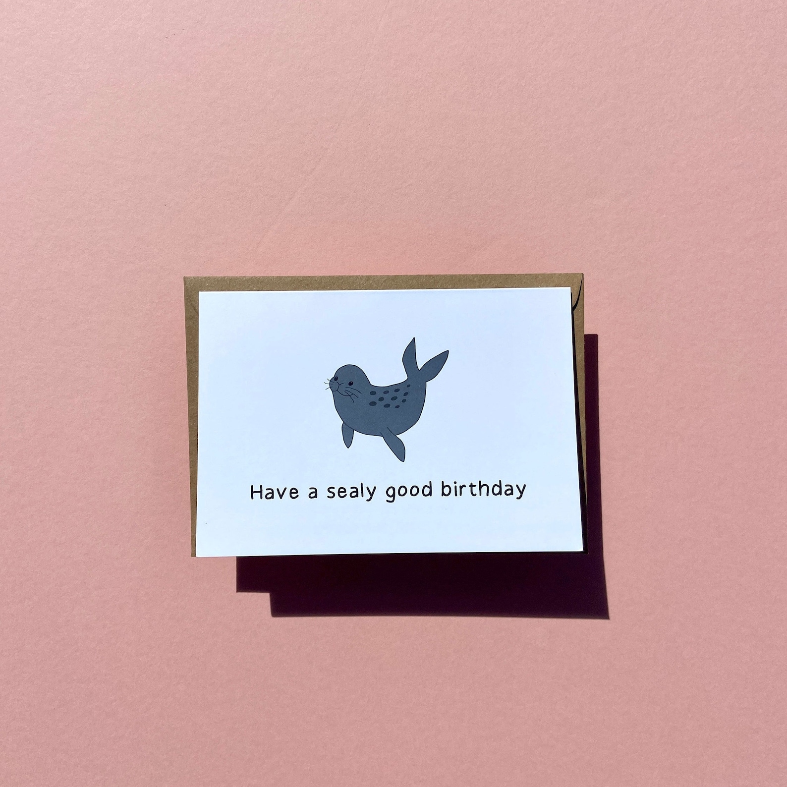 Seal Birthday Card Cute Seal Card Funny Animal Card Have A - Etsy
