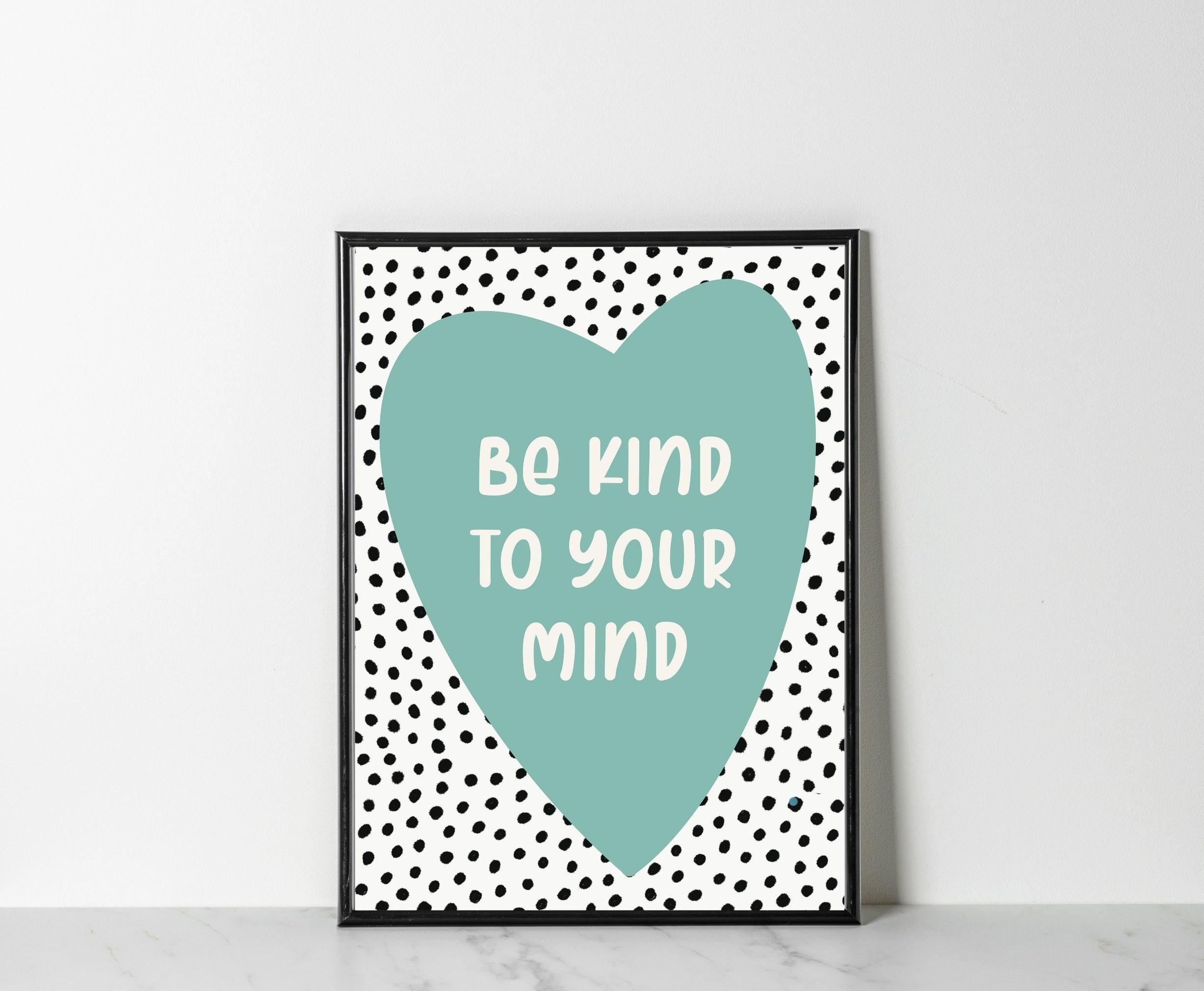 Positive Affirmation Kids Print, Girls Positive Mind Set Print ...