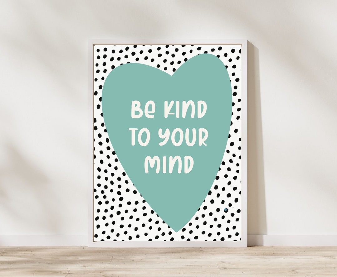 Positive Affirmation Kids Print, Girls Positive Mind Set Print ...