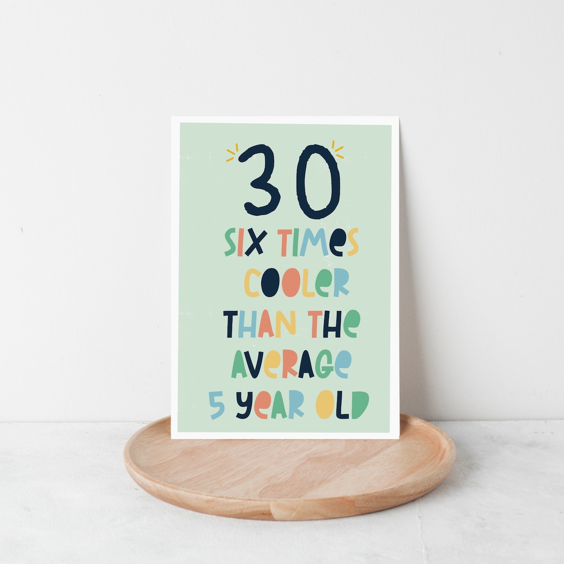Funny 30th Birthday Card Pun Birthday Card Sarcastic 30th - Etsy