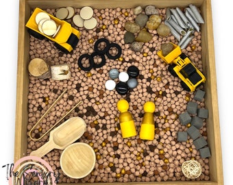 CUSTOM Construction Site Sensory Bin - Etsy