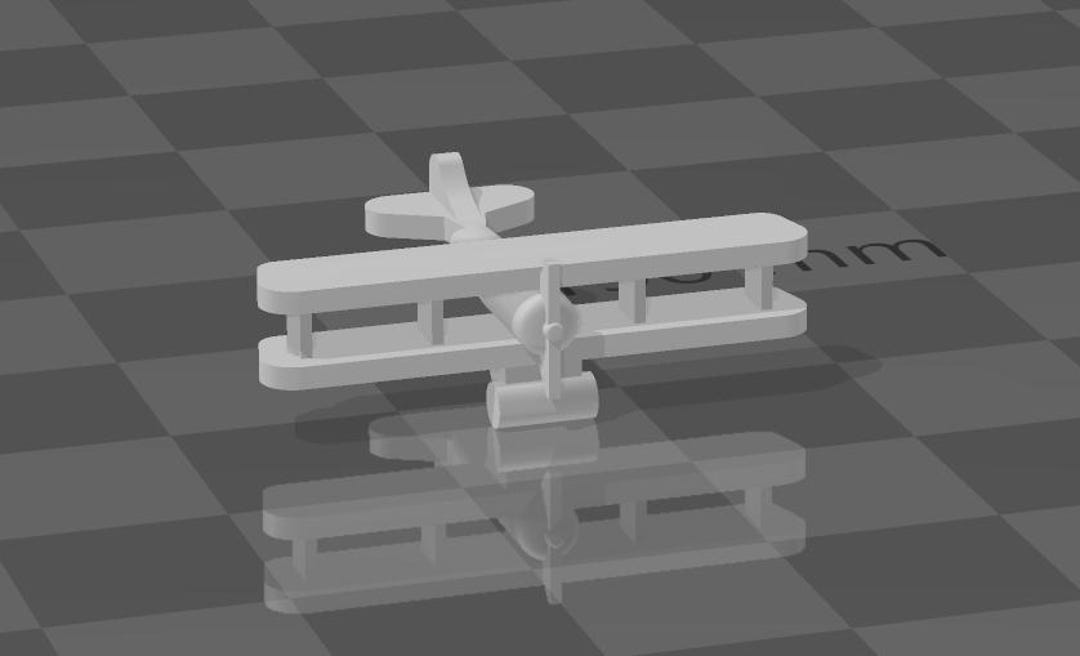Download: Ww1-era Biplane Fighter Miniature STL Model for Axis and ...