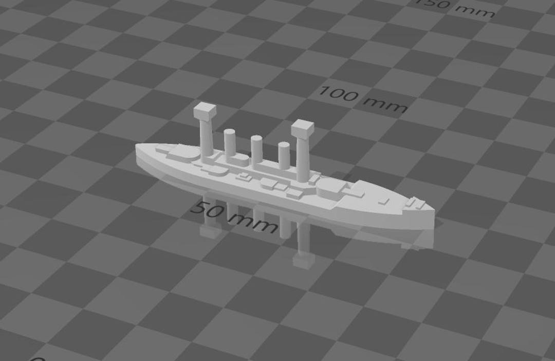 Download: Ww1-era Battleship / Dreadnaught STL Model for Axis and ...